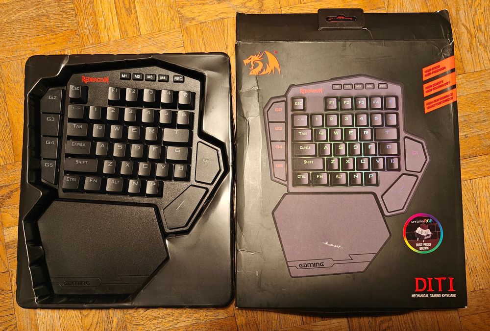 One-Handed Mechanical gaming keyboard Redragon DITI brown sw (Gebraucht ...