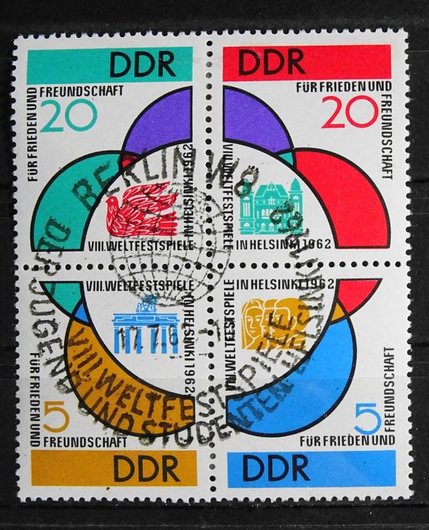DDR 1962, 4er Block gestempelt | Kaufen auf Ricardo