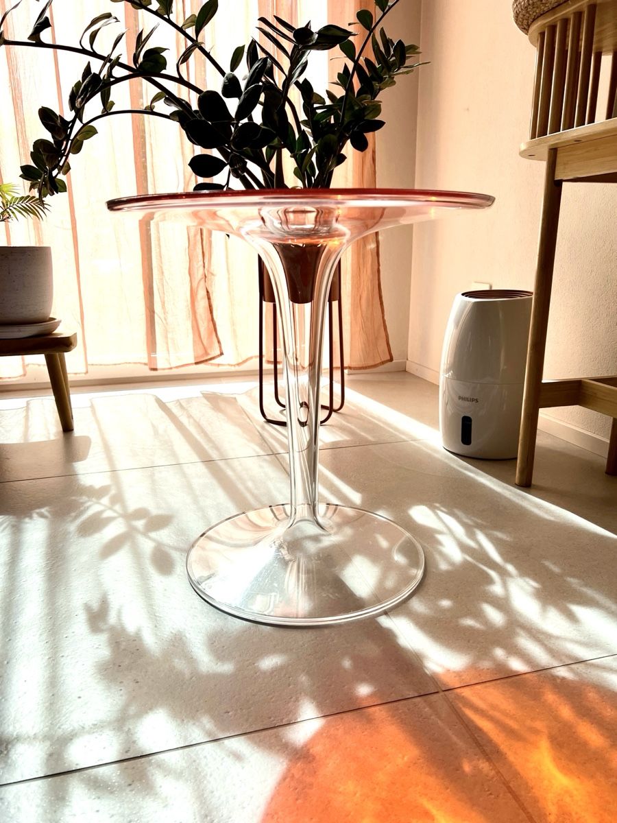 Table Kartell Tip Top vintage rouge orangé Philippe Starck (Gebraucht ...