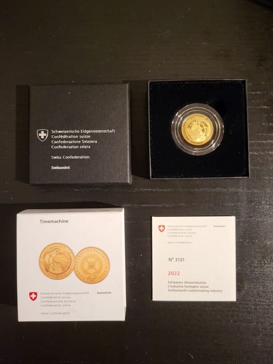 Swissmint "Timemachine", Au PP | Nummer 3101 (Neu und originalverpackt ...