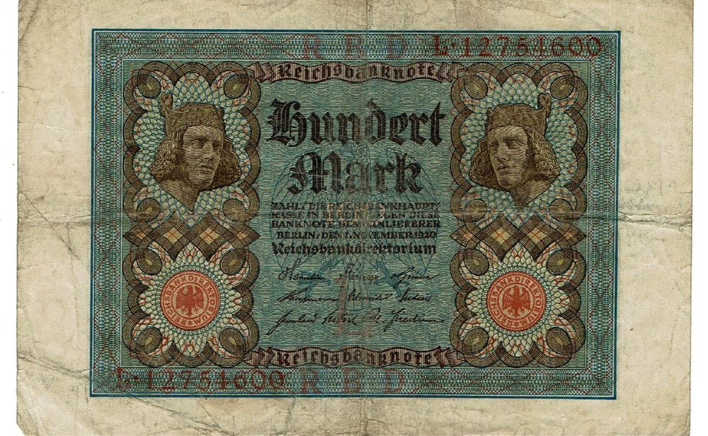 Berlin 100 Mark 1920 SS Serie J-7794303 | Kaufen auf Ricardo