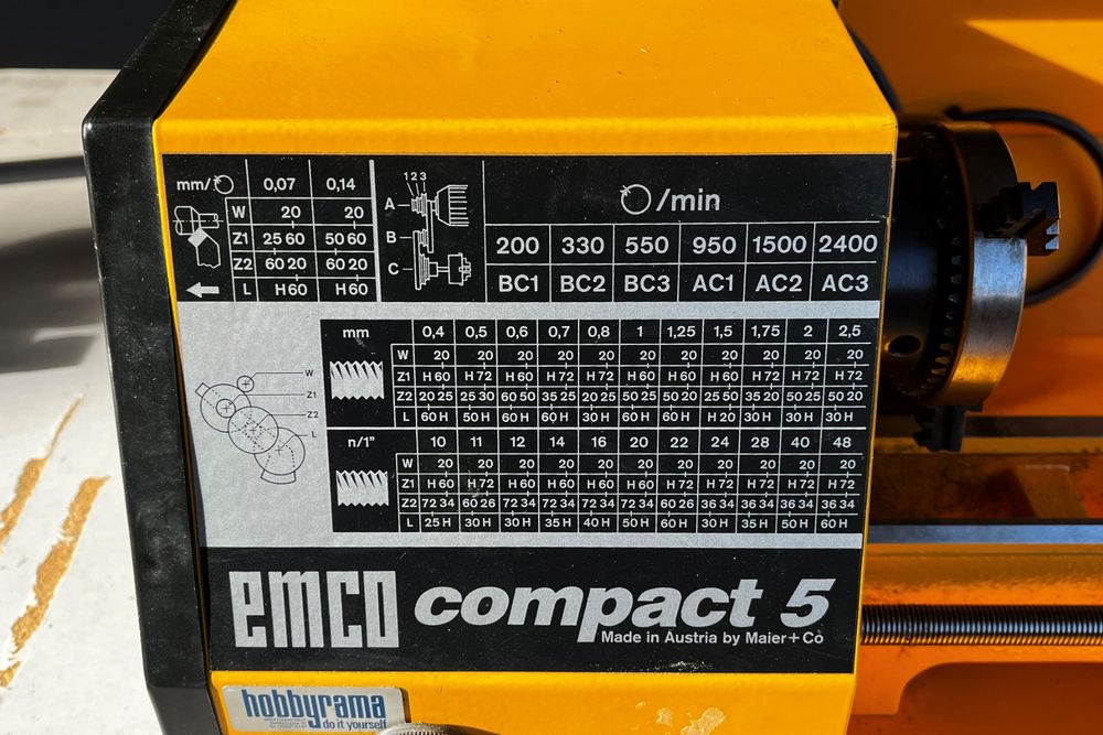 Emco Compact 5 Dreh-/Bohr-/Fräsmaschine (Gebraucht) in Embrach für CHF ...