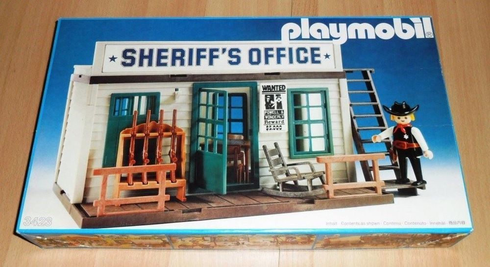 Playmobil 3423 Sheriff‘s Office Western Set von 1983 (Gebraucht) in ...
