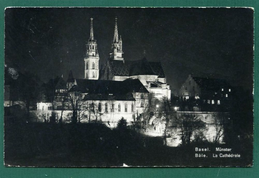 Basel, Münster bei Nacht (Gebraucht) in Sargans für CHF 1 – mit Lieferung auf Ricardo kaufen