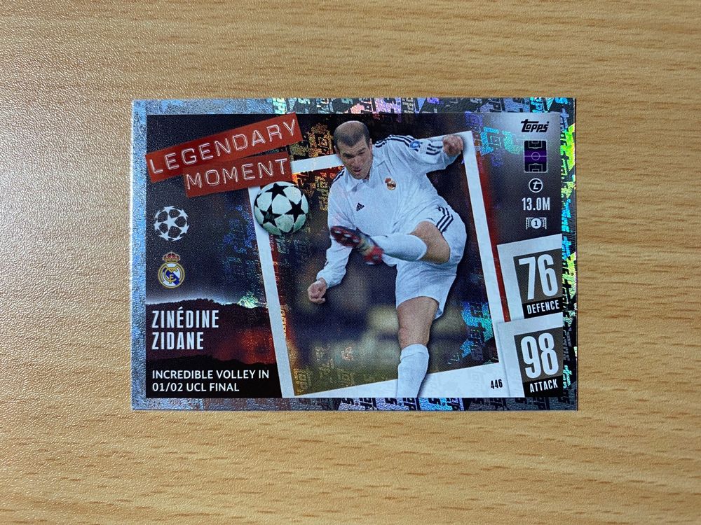 Topps Match Attax 2023/24 Legendary Moment Zinédine Zidane | Kaufen auf Ricardo