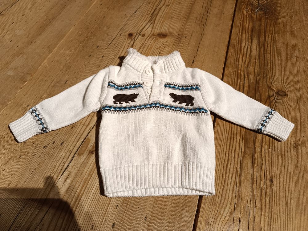 Norweger Pullover Baby Club 62 weiss mit Bären (Gebraucht) in Malans GR ...