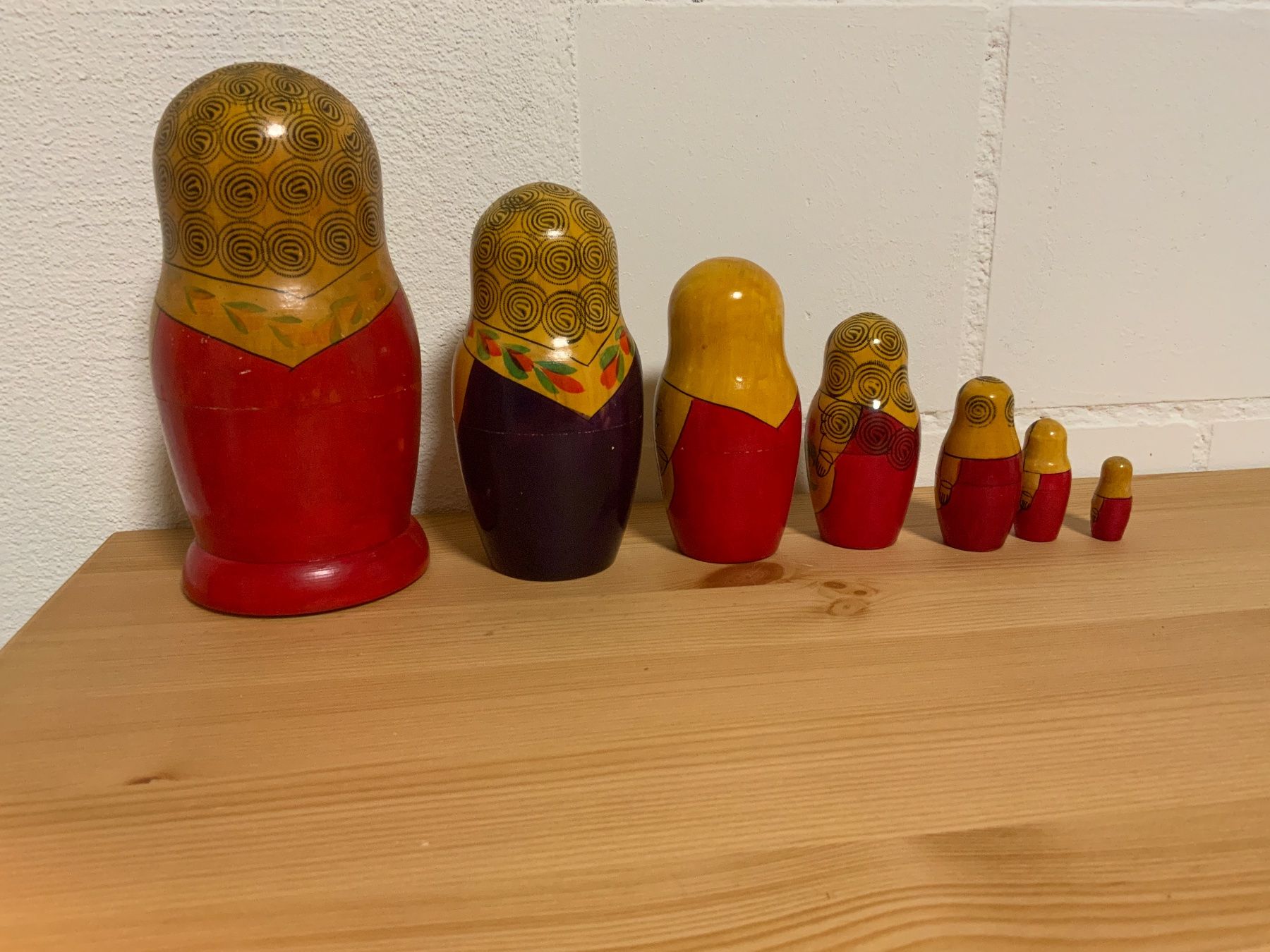 Matrjoschka, Babuschka Holzpuppen 7-teilig, Vintage Style! (Gebraucht ...