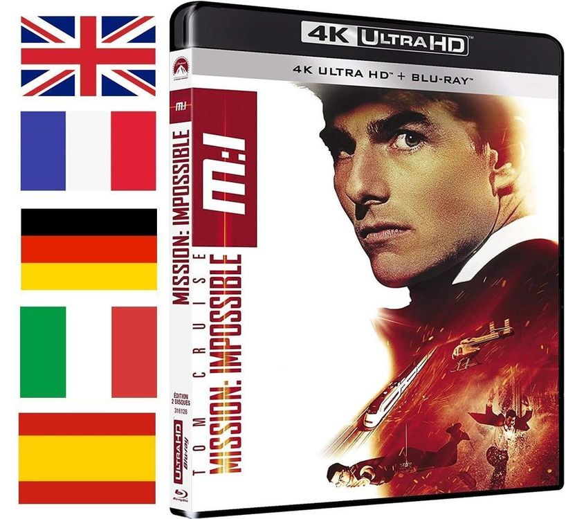 Mission: Impossible (1996) 4K UHD+BD/Tom Cruise/Jon Voight (Neu (gemäss Beschreibung)) in ...