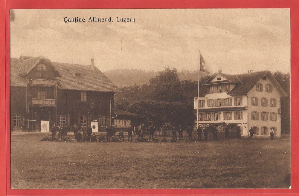 Luzern - Cantine Allmend mit Soldaten - 1916 (Gebraucht) in Fislisbach ...