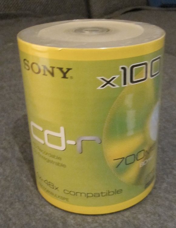 100 CD-R SONY 700MB (Neu und originalverpackt) in Oberrohrdorf für CHF ...