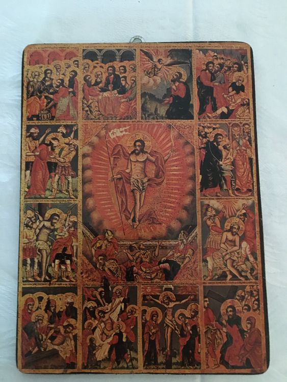 Ikone" Christus Auferstehen & Szenen". Kopie von Jahre 1838 (Gebraucht) in Heerbrugg für CHF 23. ...