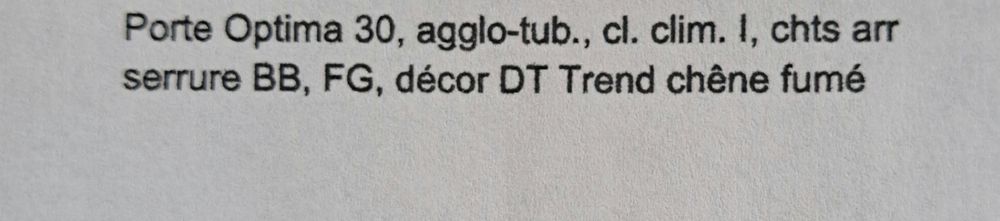 Porte et cadre de porte Jeld-Wen Optima 30 + poignée (Neu (gemäss Beschreibung)) in Boncourt für ...