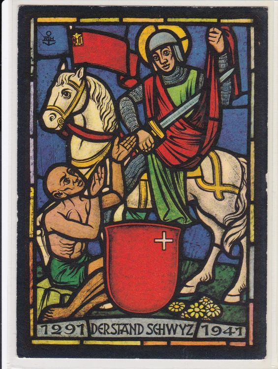 AK Pro Infirmis 1943 mit Musteresse Basel Flagge 6.V.1943 (Gebraucht) in Binningen für CHF 2.7 ...