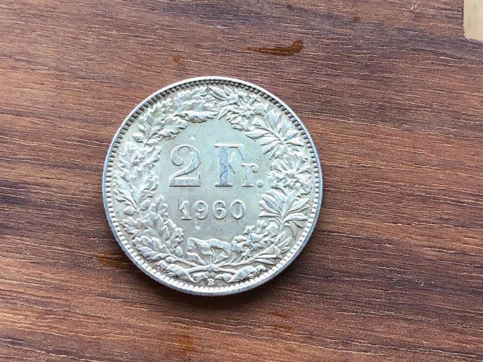 2 Fr silber Münz 1960 | Kaufen auf Ricardo