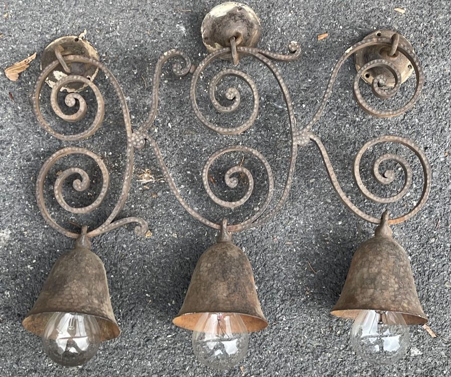 Grosse Antike Eisen Deckenleuchter | Kaufen auf Ricardo