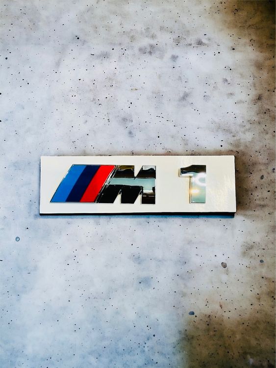 BMW M1 Emblem Schriftzug Logo NEU in Chrom (Neu und originalverpackt ...