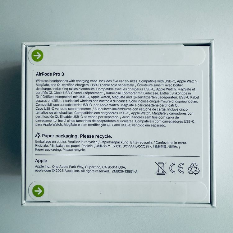 Original AirPods Pro 3 Gen. USB-C MagSafe ANC Fabrikneu 2025 (Neu und ...