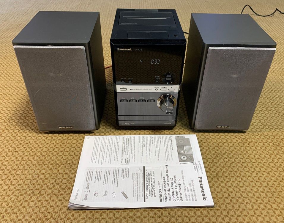 Panasonic-Stereoanlage mit Cassette / CD / & Radio SA-PM48 (Gebraucht) in Kirchberg BE für CHF ...