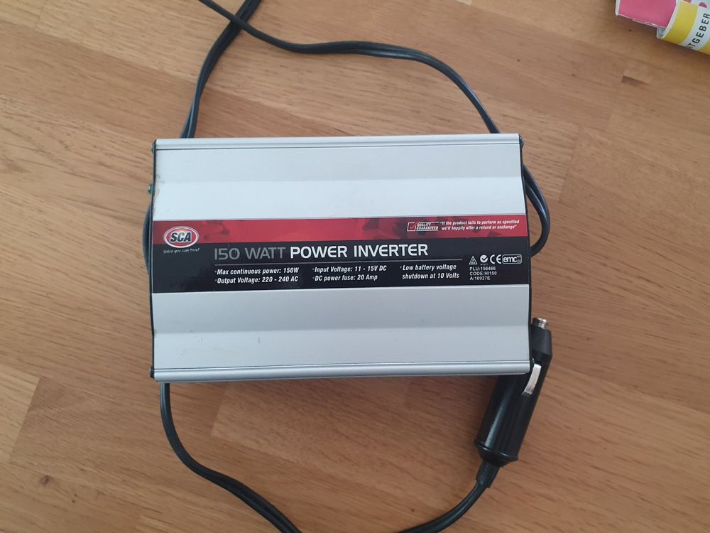 Inverter 150 Watt ZigarettenAnzünder (Gebraucht) in für CHF 20 – mit ...