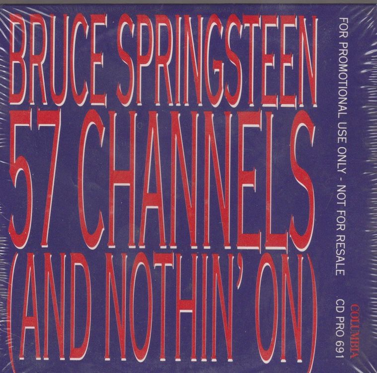 BRUCE SPRINGSTEEN promo cd's 57 CHANNELS ( AND NOTHING ON ) (Neu und ...