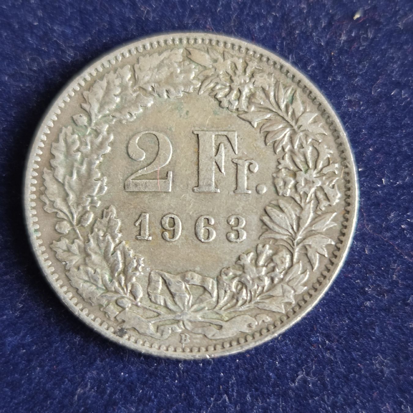 2 Fr. Silbermünze, Jahrgang 1963, schönes Sammlerstueck (Gebraucht) in ...