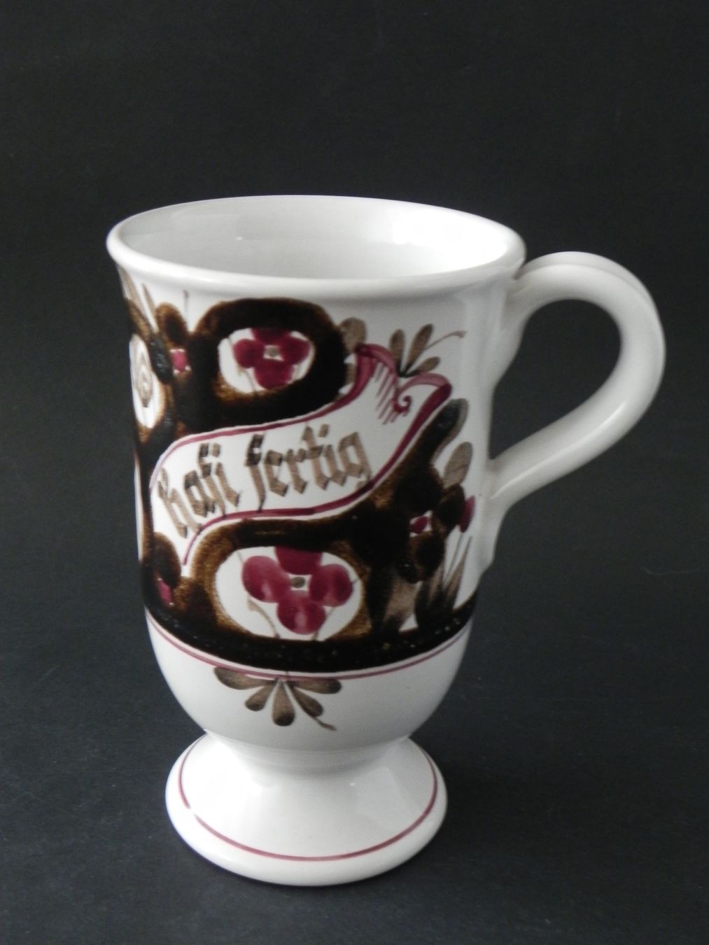 Kaffeebecher * KAFI FERTIG * von Luzerner Keramik - # 3000 (Neu (gemäss ...