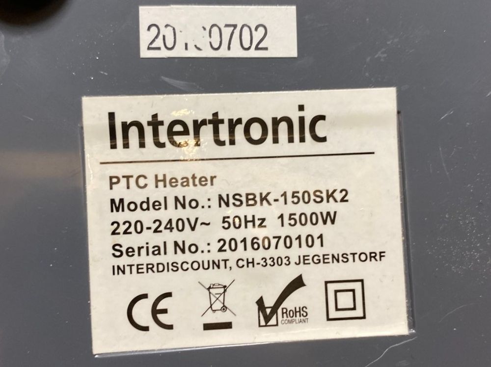 Intertronic PTC Mini Heizlüfter | Kaufen auf Ricardo