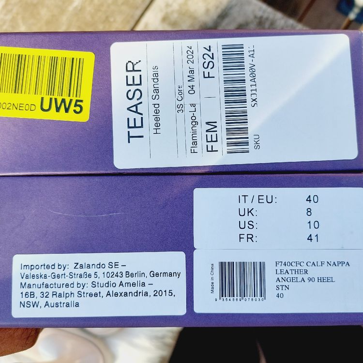 studio Amelia Angela pantolette Gr. 40 Leder Designer (Neu (gemäss ...