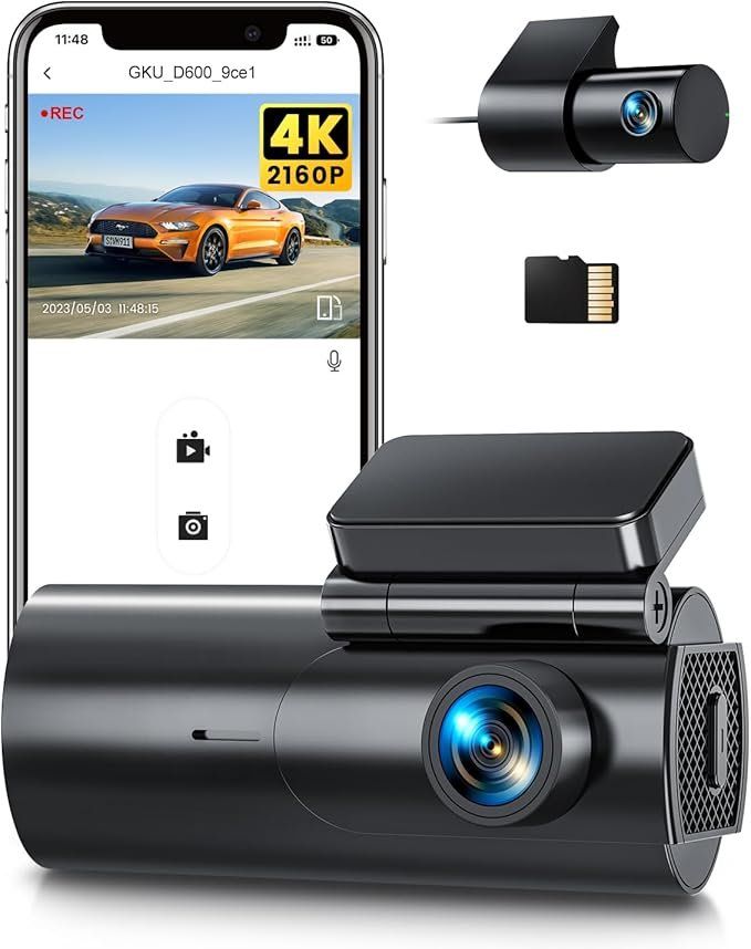 Dashcam Auto Vorne Hinten 4K/2.5K WiFi Nachtsicht 64GB SD (Neu und originalverpackt) in Herisau ...
