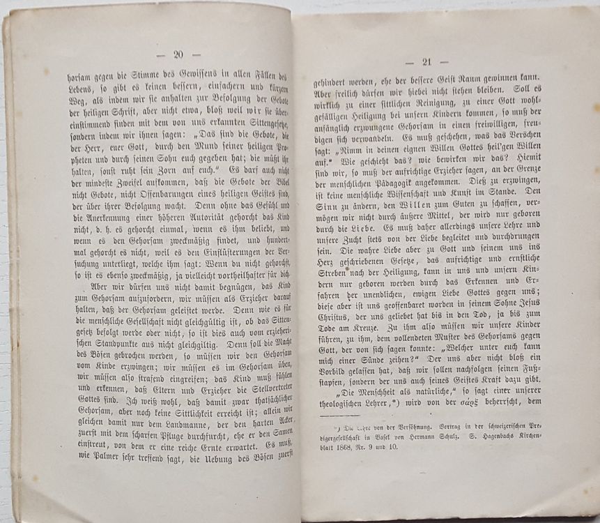 Vor 150 Jahren: Wie wollen wir unsere Kinder erziehen?(1868) | Kaufen auf Ricardo