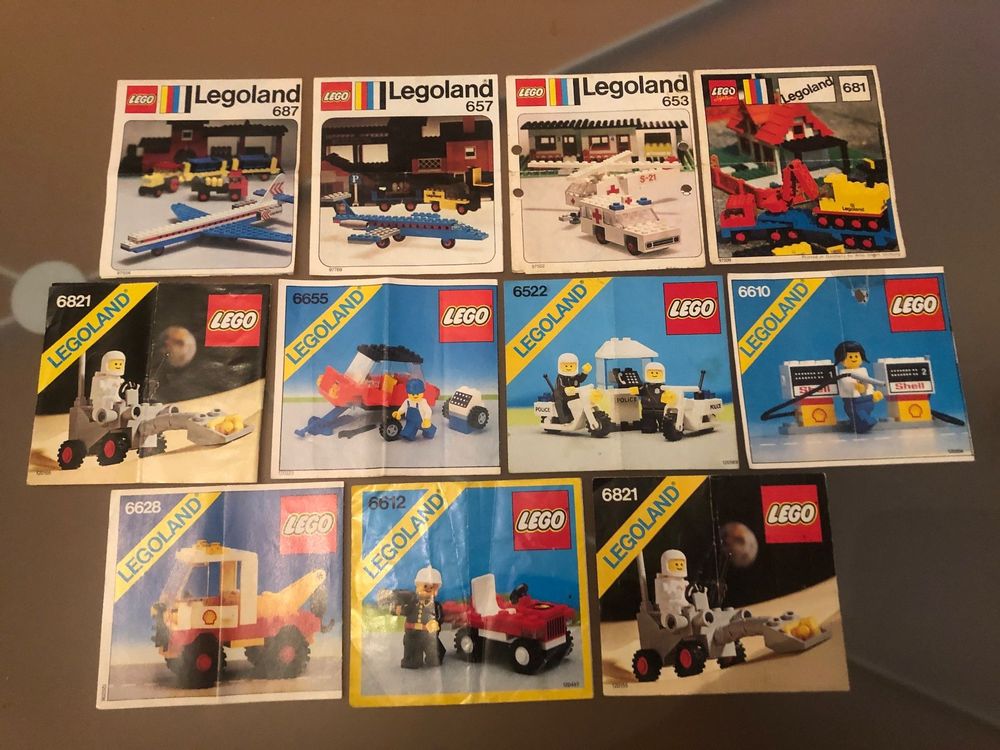 Lot de plans de montage LEGO Legoland vintage années 70/80 (D'occasion ...