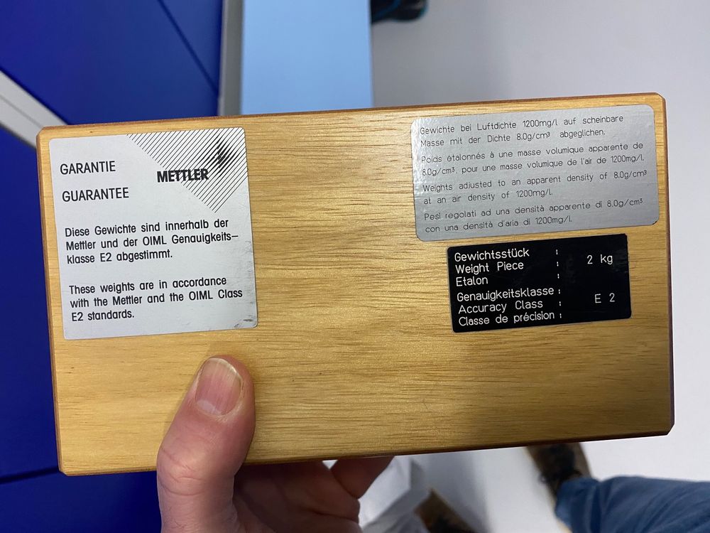 Mettler 2 KG E2 Gewicht Prüfgewicht (Gebraucht) in Basel für CHF 60 ...