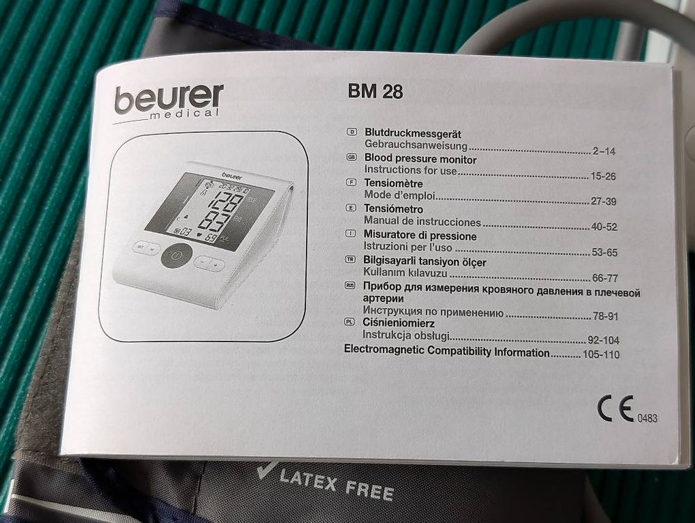 Beurre Blutdruckmessgerät BM 28 (Gebraucht) in Hergiswil NW für CHF 49 – mit Lieferung auf ...