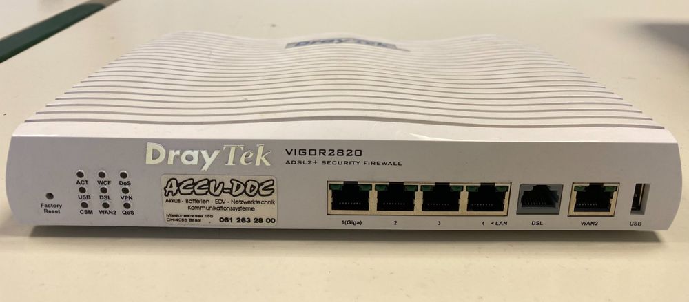 Firewall DrayTek Vigor2820 (Gebraucht) in für CHF 1 – mit Lieferung auf ...