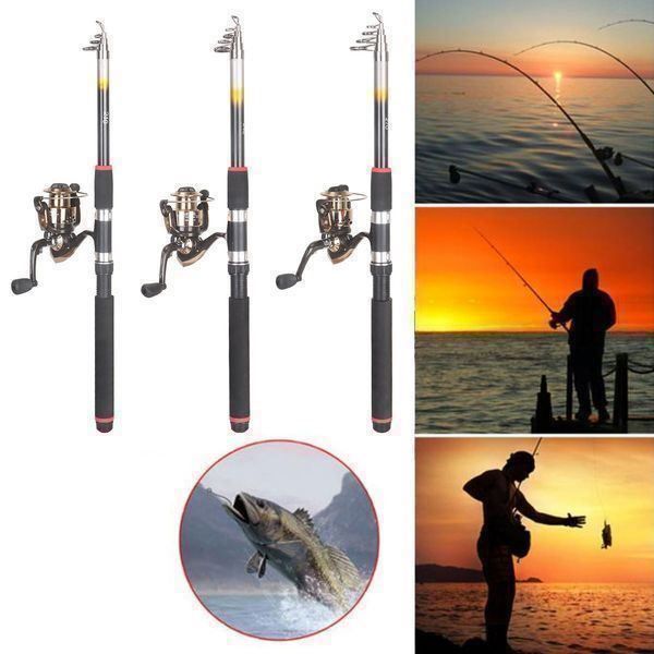 Angel Set Angelzubehör 3x Rute 3x Rolle (Neu (gemäss Beschreibung)) in ...