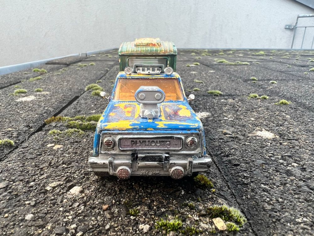 MATCHBOX Plymouth Trail Duster (1973) & Corgi Caravan UNIKAT | Kaufen ...