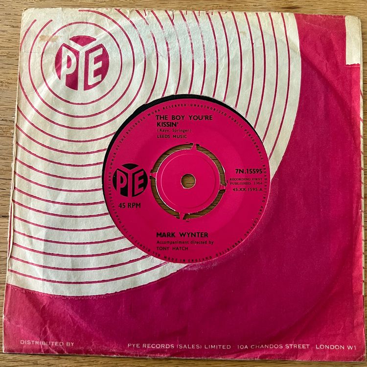 Mark Wynter - The Boy You're Kissing' / 1. UK-Press. 1964 (Gebraucht ...