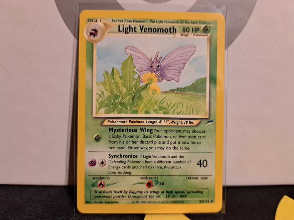LIGHT VENOMOTH NEO DESTINY POKEMON KARTE 2002 | Kaufen auf Ricardo
