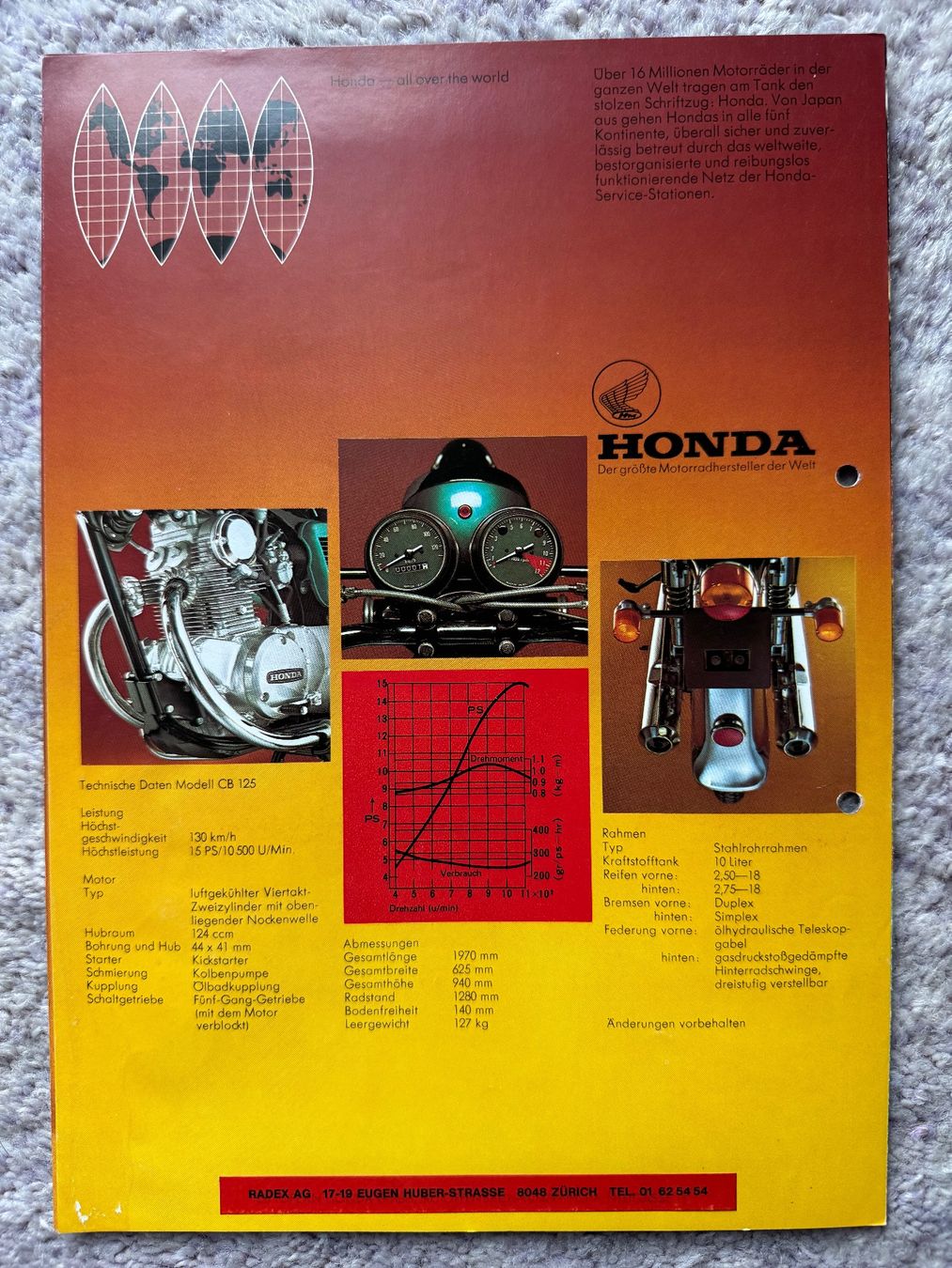 Honda CB 125 (D'occasion) à Morrens VD pour CHF 19 – avec livraison ...