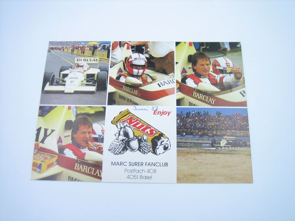 Autogramm Karte Marc Surer Arrows A7 BMW 80-er Jahr (Gebraucht) in ...