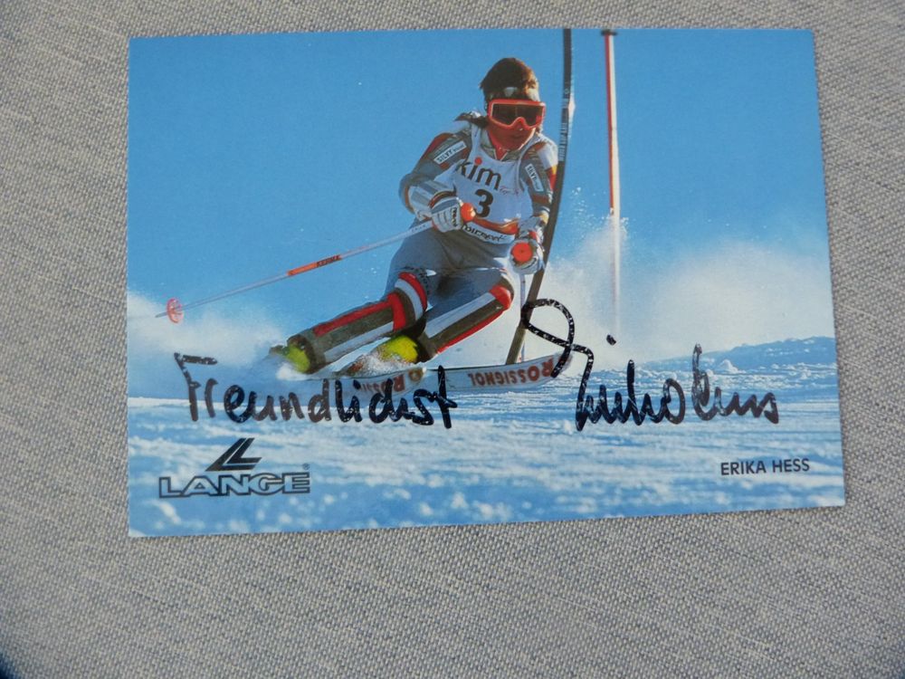 Autogrammkarte Erika Hess (Gebraucht) in Schmerikon für CHF 6 – mit Lieferung auf Ricardo kaufen