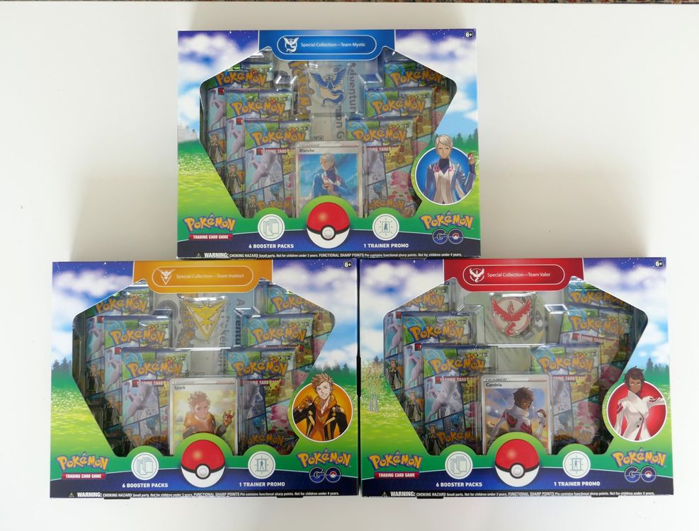Pokémon Go Team Special Collection Mystic Instinct Valor EN (Neu und ...