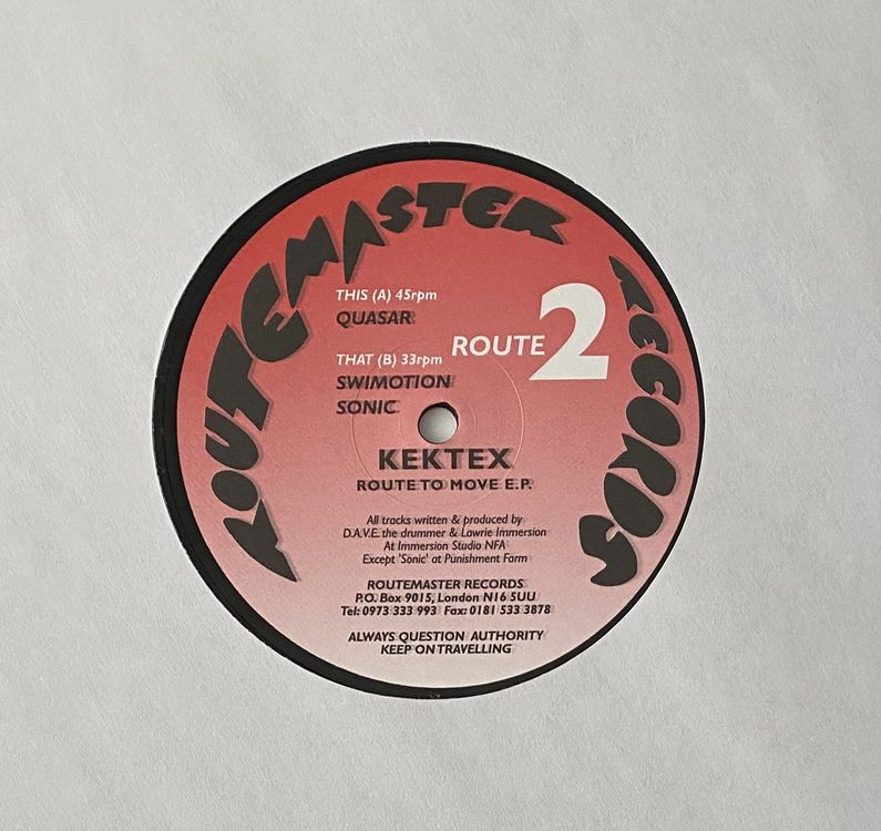 Kektex, Route To Move E.P. (Techno, Acid) (Gebraucht) in Flums für CHF ...