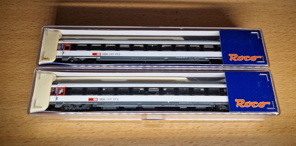 2 SBB EW IV B 2.Klasse Grossraumwagen ICN-Lackierung Roco | Kaufen auf Ricardo