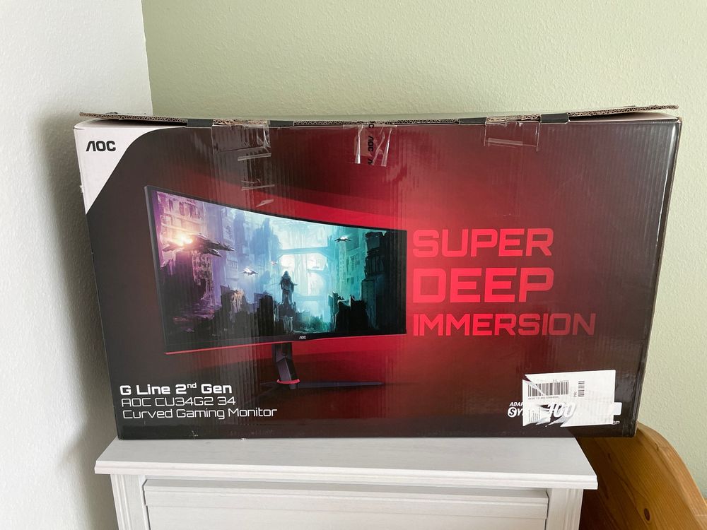 Monitor AOC 34" CU34G2/BK 100Hz | Kaufen auf Ricardo