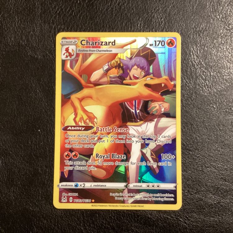 Lost Origin TG03/TG30 Charizard Charakter Rare Eng Mint Ab 1 (Gebraucht ...