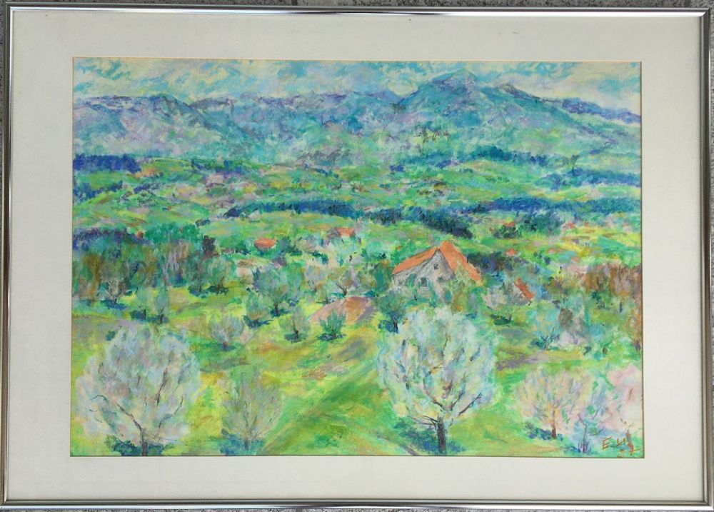 Pastell Landschaftsgemälde monogr. (Gebraucht) in Root für CHF 10 – mit Lieferung auf Ricardo kaufen