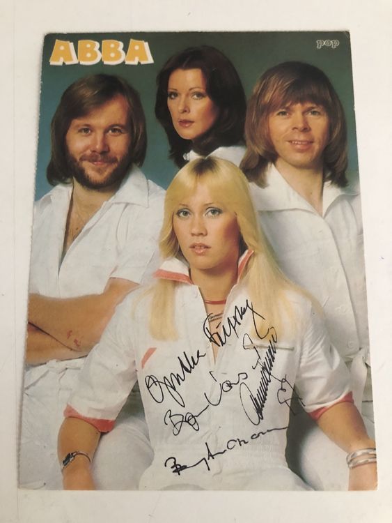 ABBA Autogramm Karte aus POP (Gebraucht) in Wettingen für CHF 99 – mit Lieferung auf Ricardo kaufen