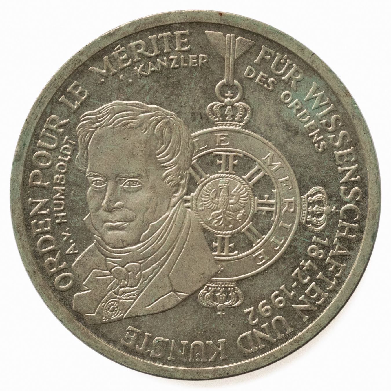 Deutschland 10 Mark Orden Pour le Mérite 1992 Silber (Gebraucht) in ...