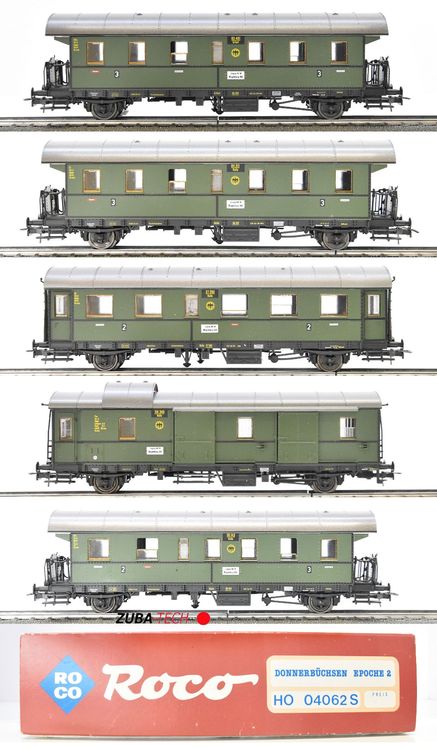 Roco 04062S Personenwagen-Set 5-tlg DRG H0 GS mit OVP (Gebraucht) in St ...